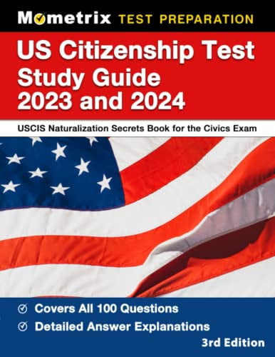 Pre-Owned US Citizenship Test Study Guide 2023 and 2024 - USCIS ...