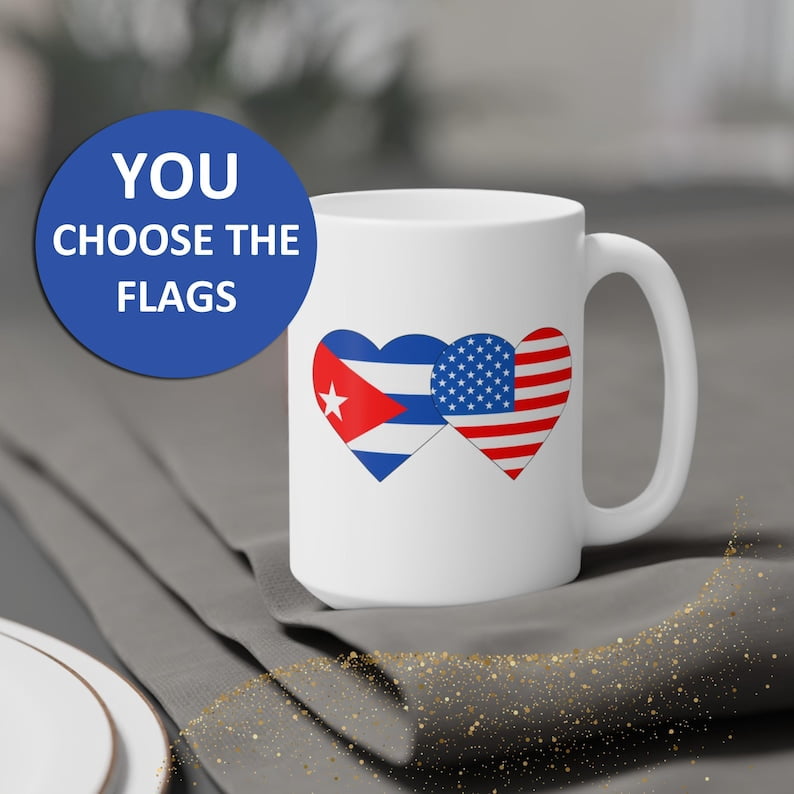 US Citizenship mug CUSTOM - dual nationality new us citizen gift, two ...