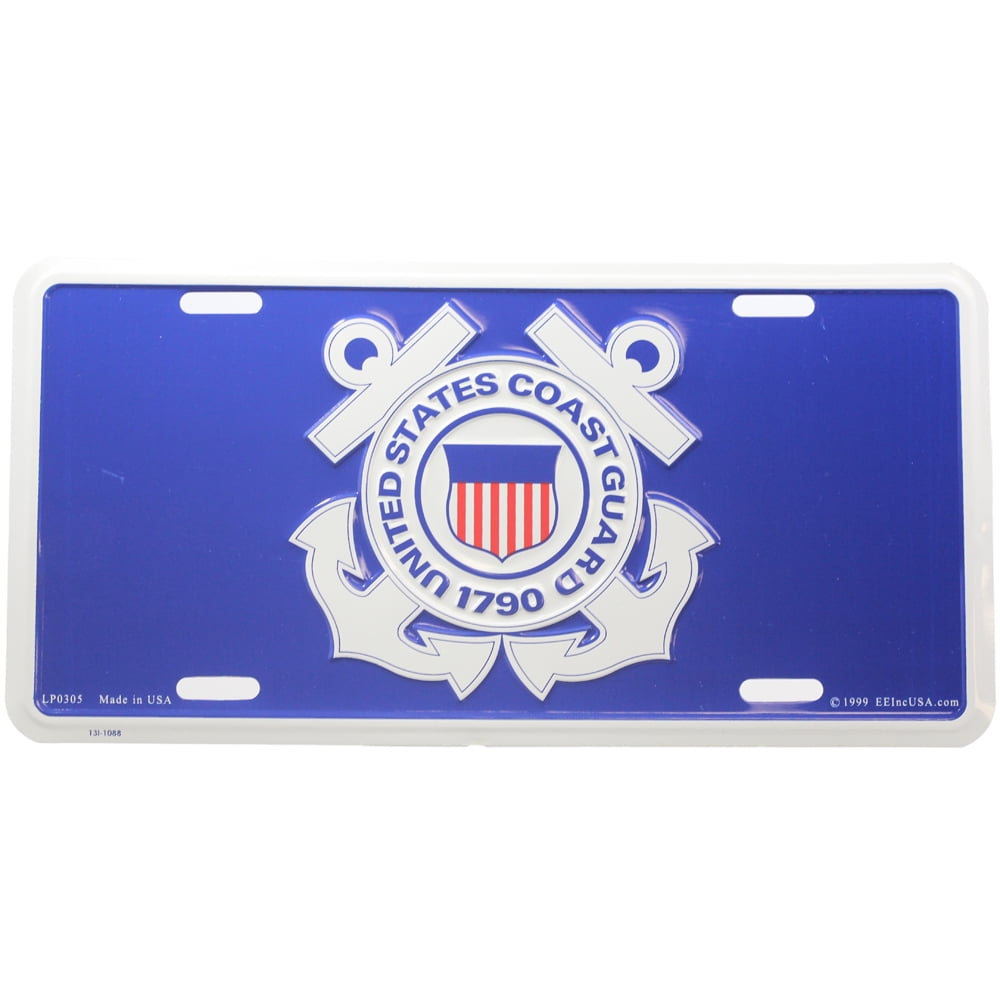 US Coast Guard Logo License Plate - Walmart.com