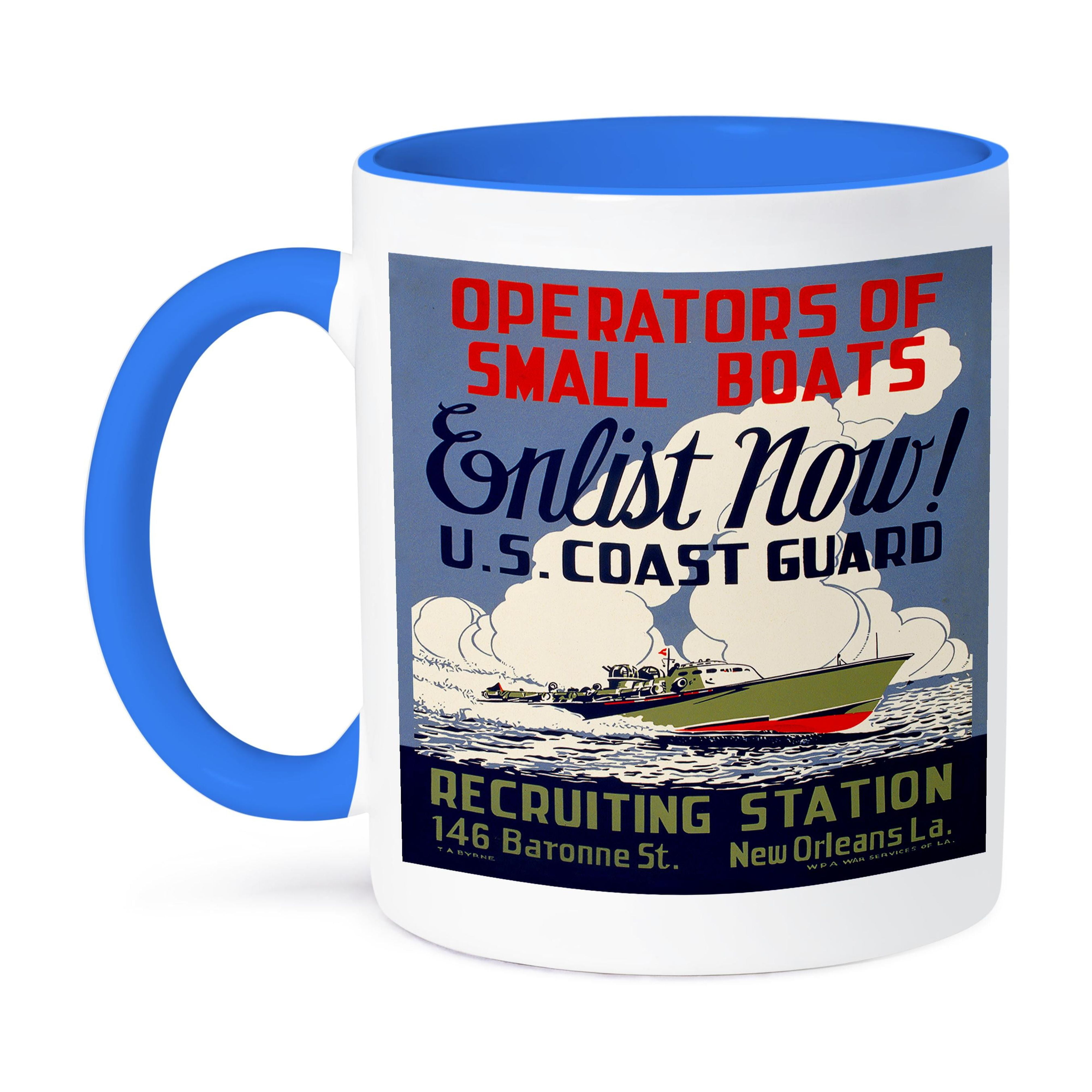 3dRose, US Coast Guard Operators of Small Boats Enlist Now Recruiting ...