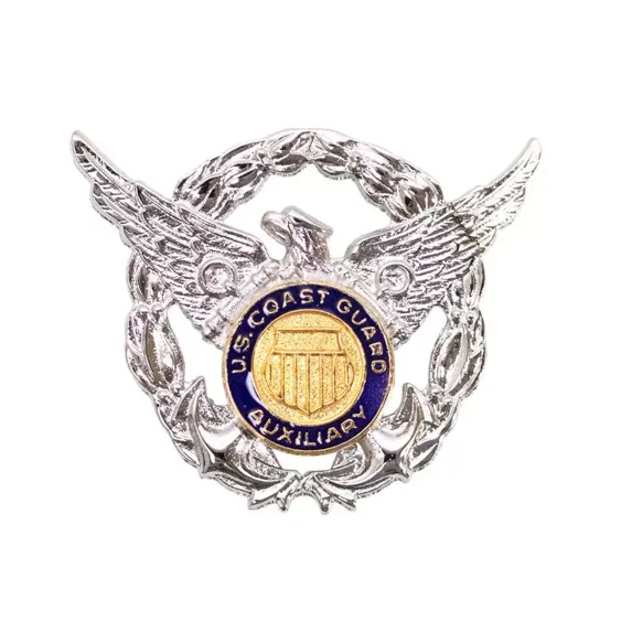 US Coast Guard USCG Auxiliary Cap Device Miniature (Garrison) Official ...