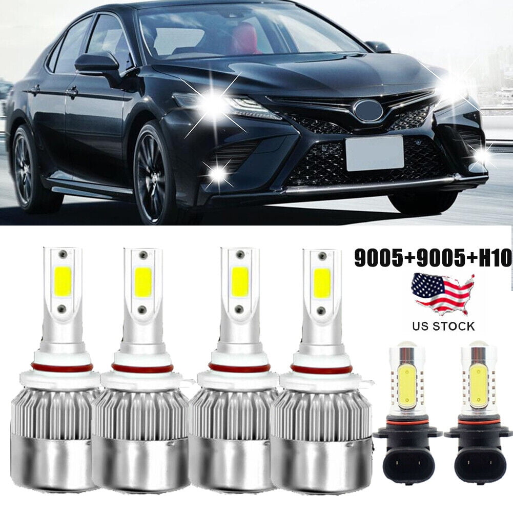 US Combo LED Headlight+Fog Light for Toyota Camry 2002-2006 Corolla ...