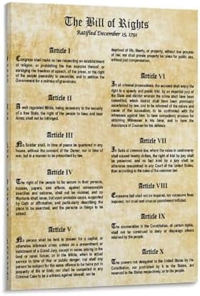The US Constitution The Bill Of Rights Poster, History Government ...
