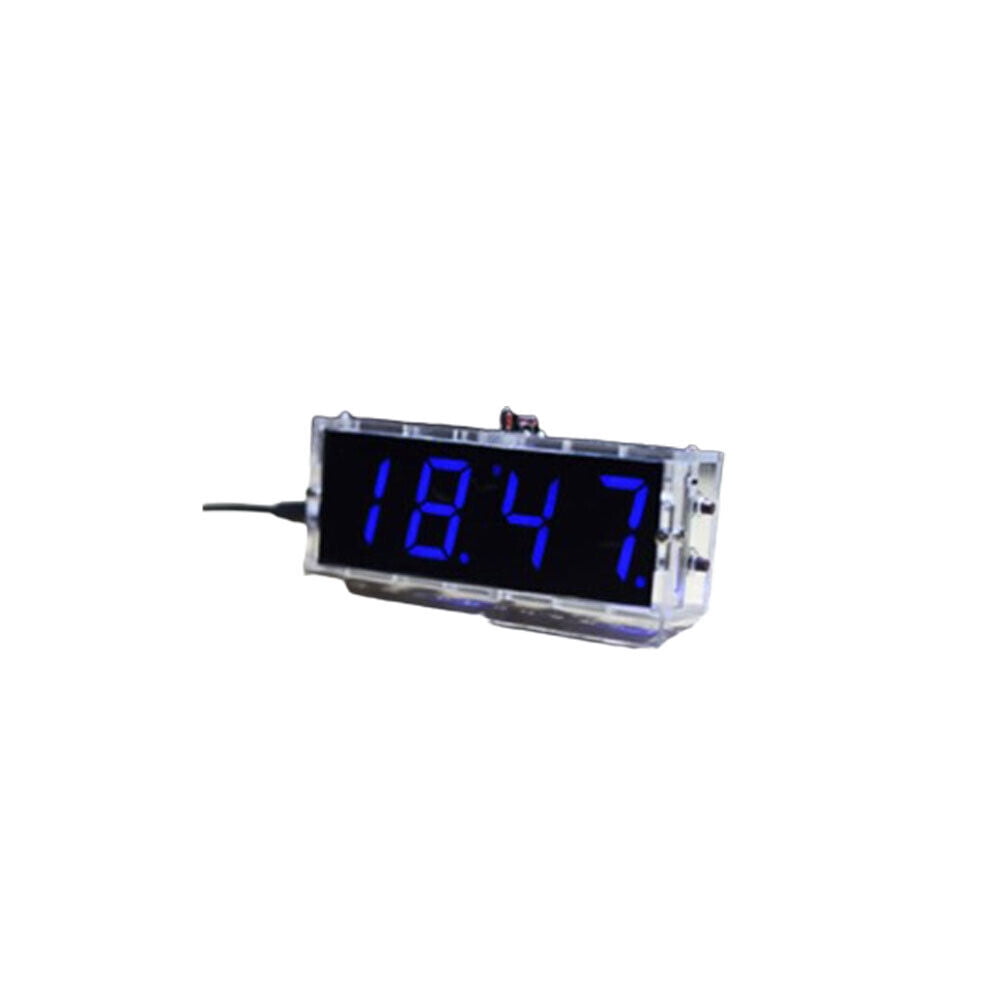 US DIY Digital Clock Kit 4-Digit Electronic LED Large Screen Light ...