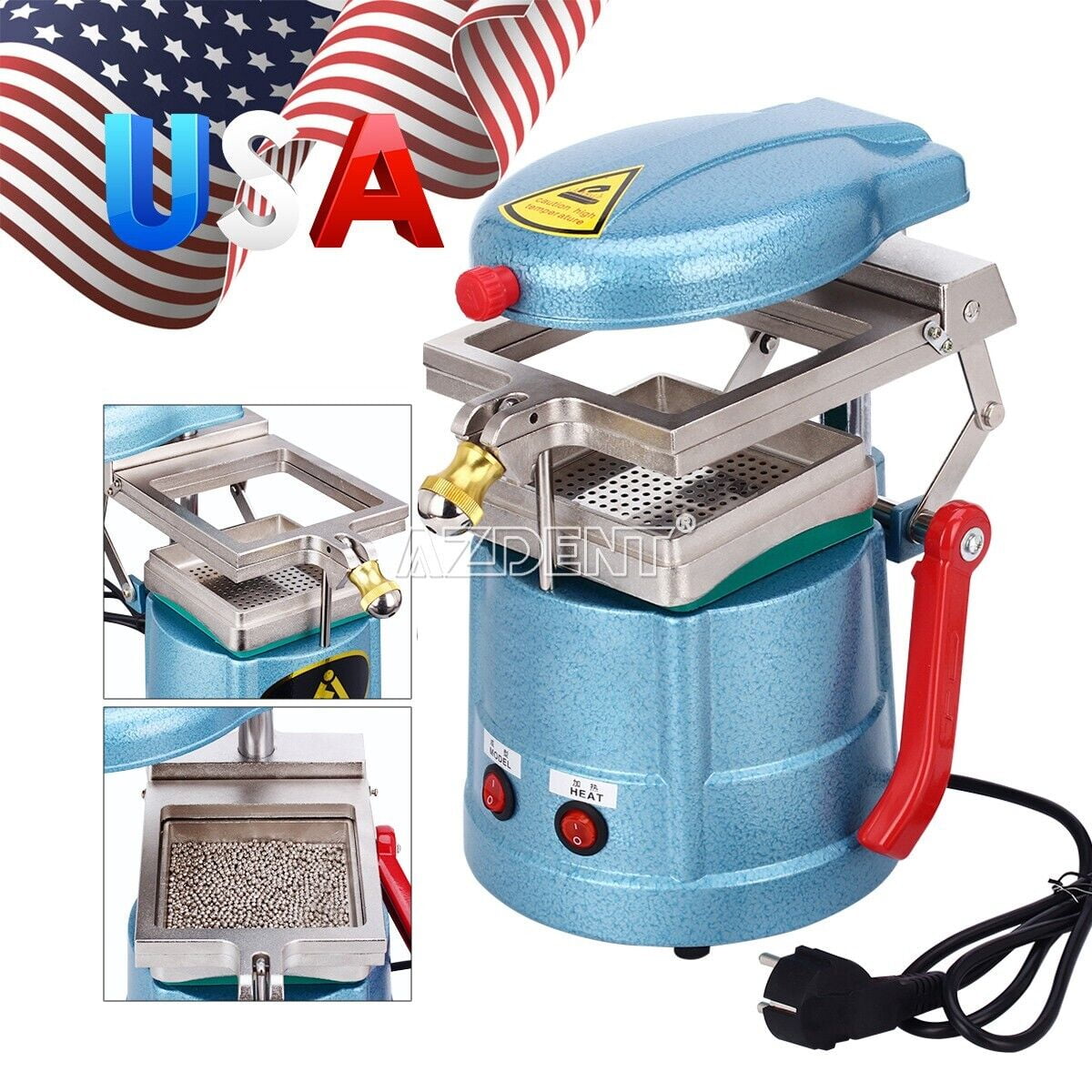 US Dental Lab Vacuum Forming Molding Machine Former Heat Thermoforming ...