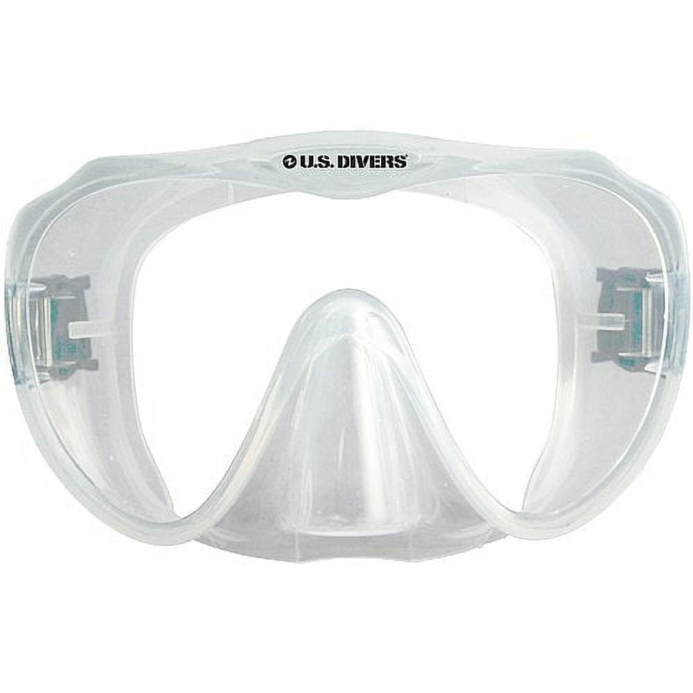 US Divers Malibu LX Frameless Scuba Diving Snorkeling Mask -Clear ...
