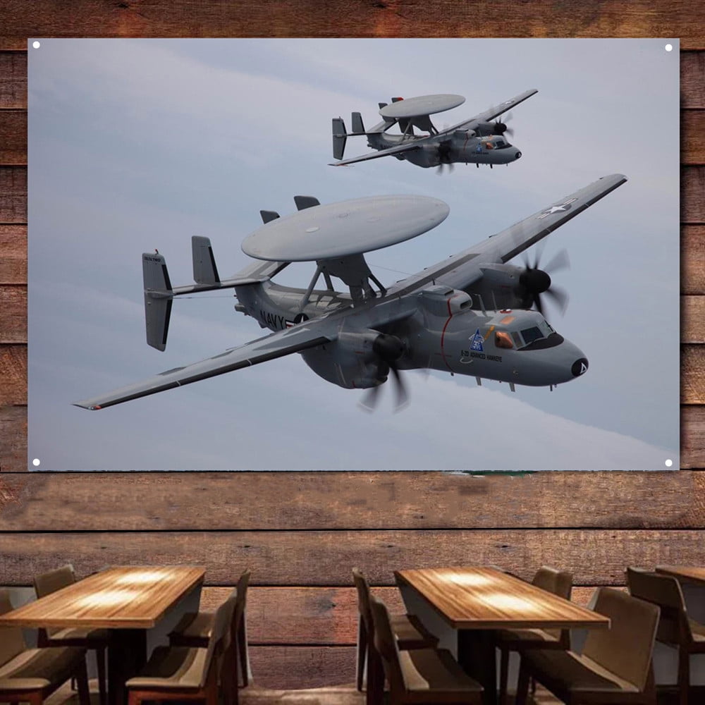 US E-2C Hawkeye early warning aircraft Fighter Jet Poster Canvas ...