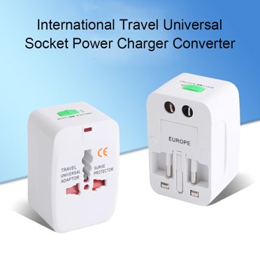 Universal World Travel Adapter Converter Wall Charger US UK AU EU Power ...