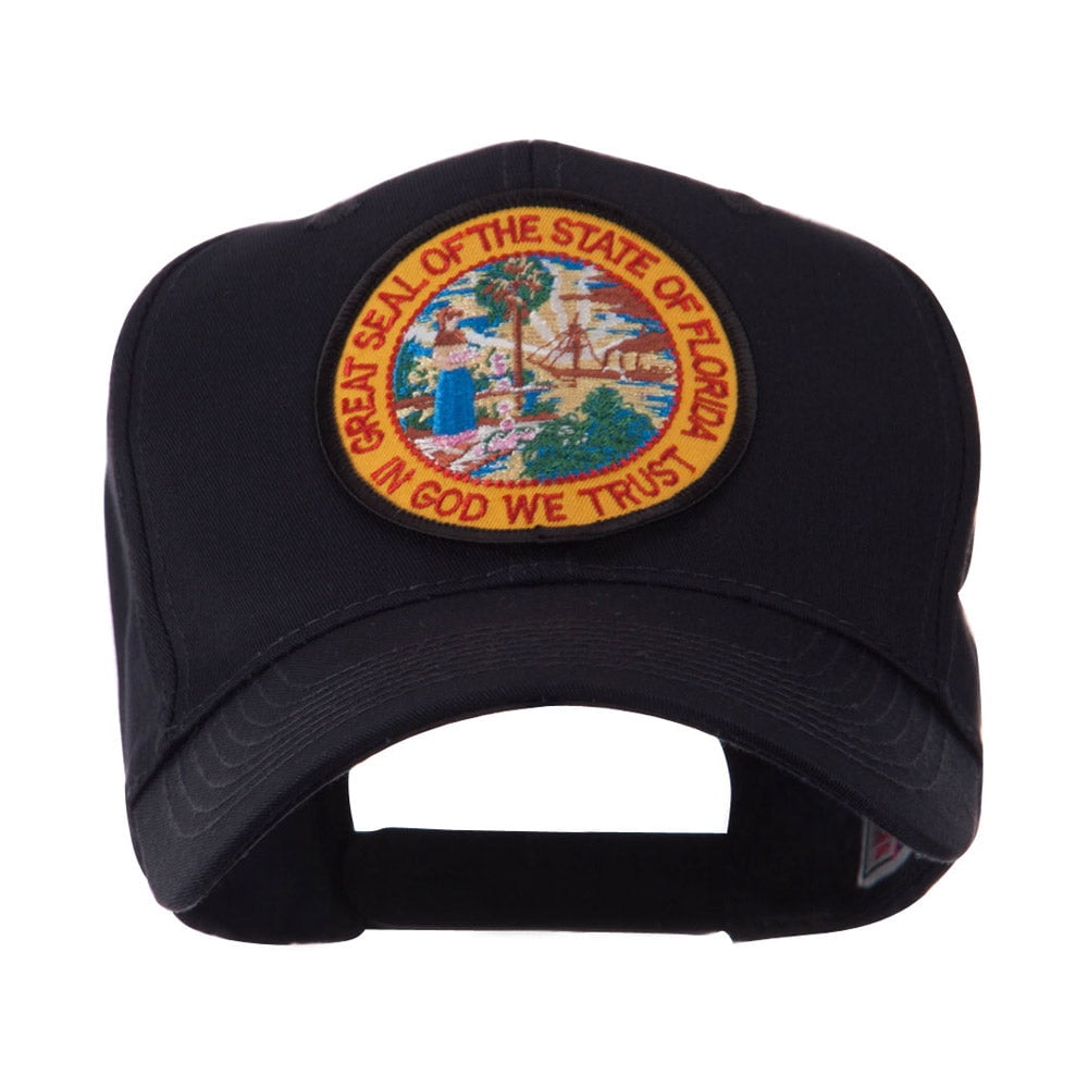 US Eastern State Seal Embroidered Patch Cap - Florida OSFM - Walmart.com