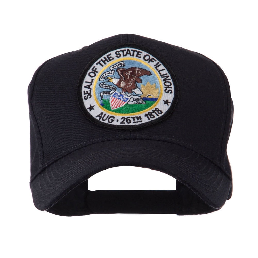US Eastern State Seal Embroidered Patch Cap - Illinois OSFM - Walmart.com
