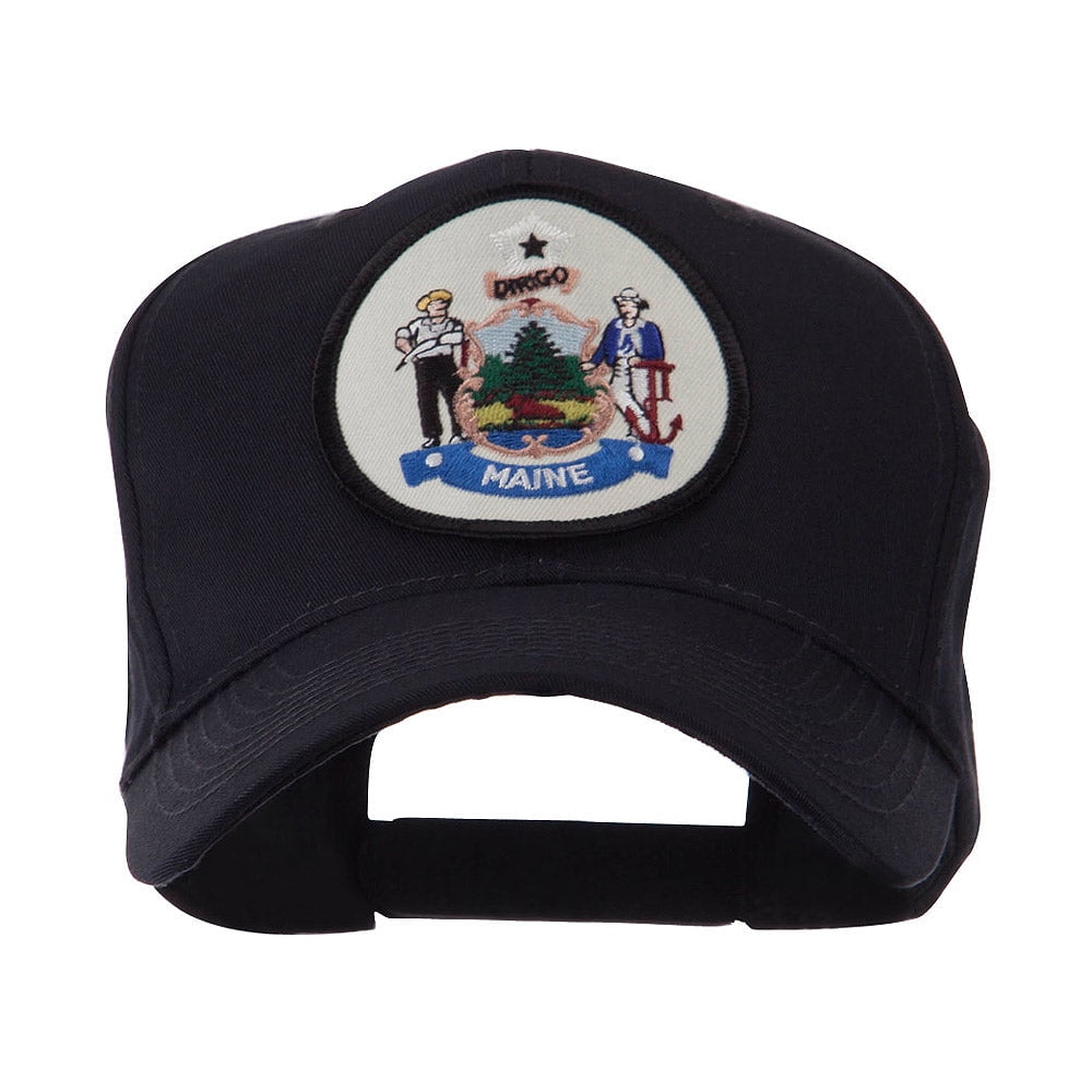 US Eastern State Seal Embroidered Patch Cap - Maine OSFM - Walmart.com
