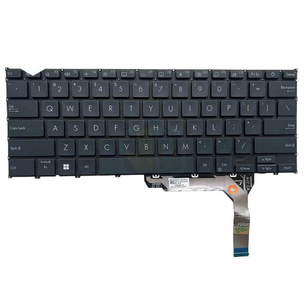 US English Blue Keybcaps Backlit Keyboard For Zenbook 14X OLED UX3404 ...