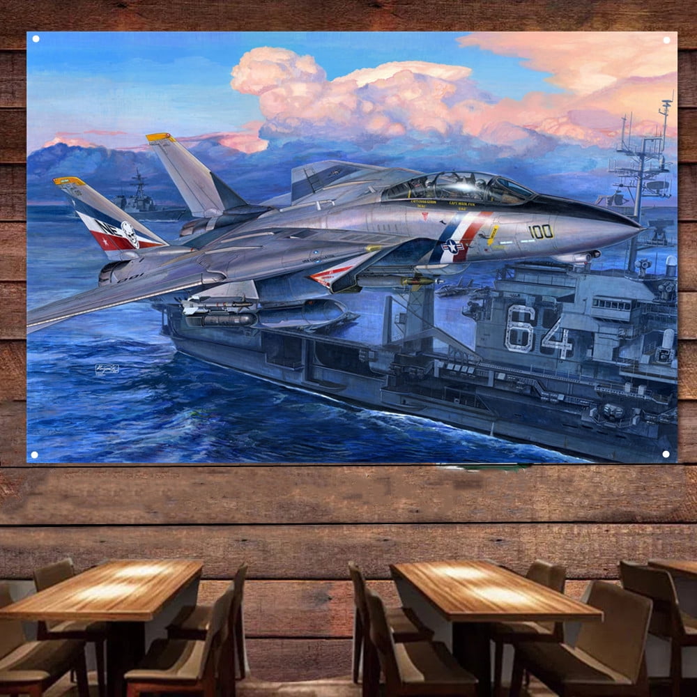 US F-14D Super Tomcat Attack Aircraft Fighter Posters and Prints Canvas ...