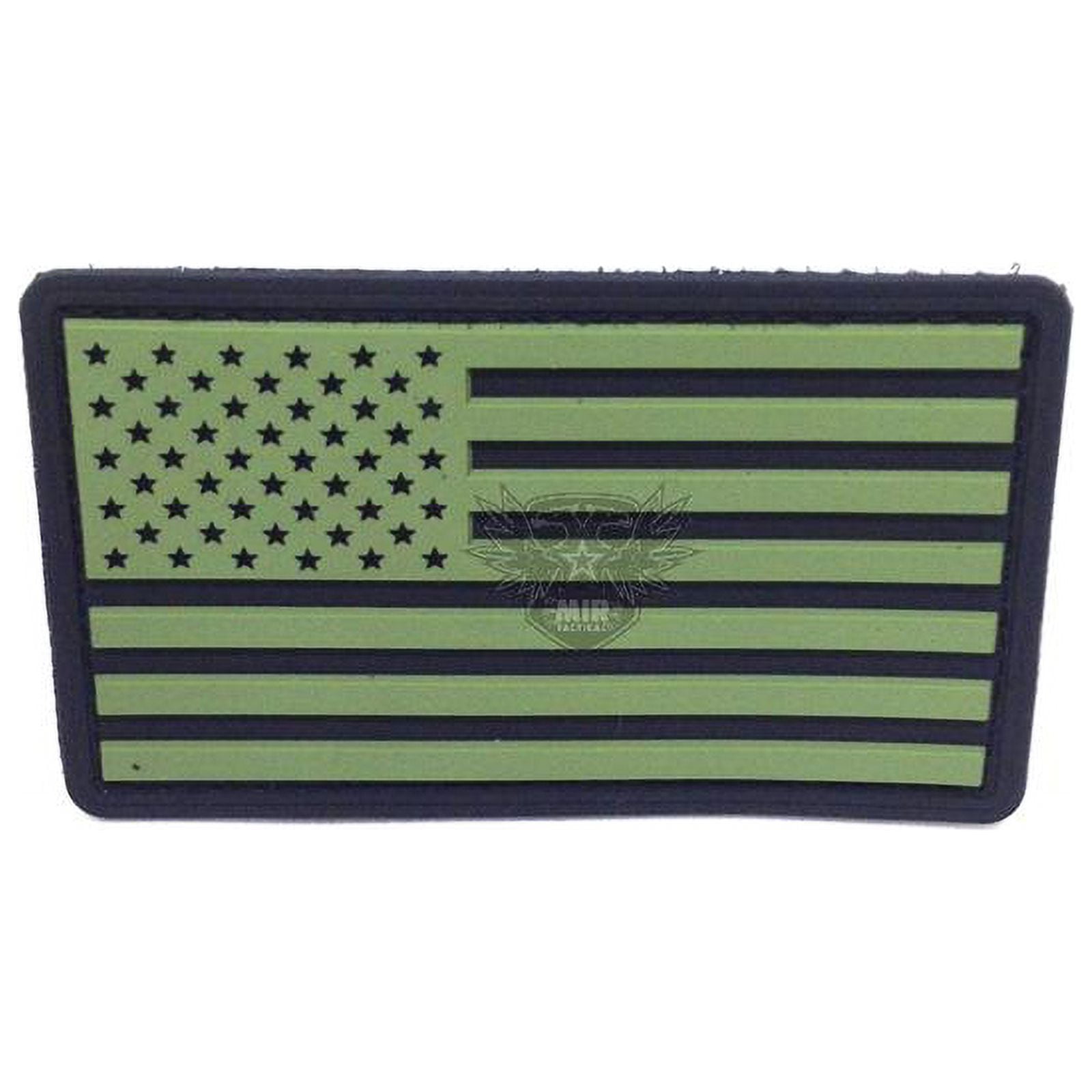 US FLAG PVC VELCRO BLACK OD - Walmart.com