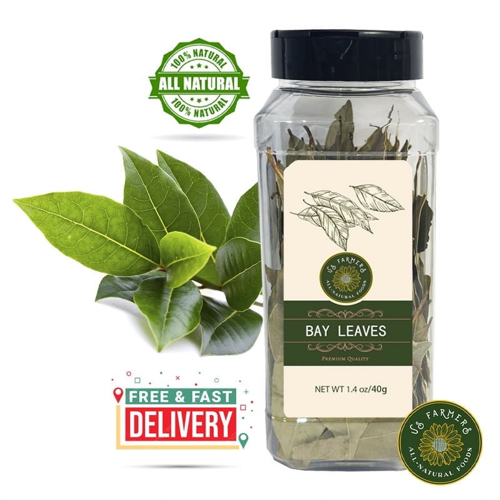 US Farmers Bay Leaf Whole Spice Fragrant Flakes 1.4oz - Walmart.com
