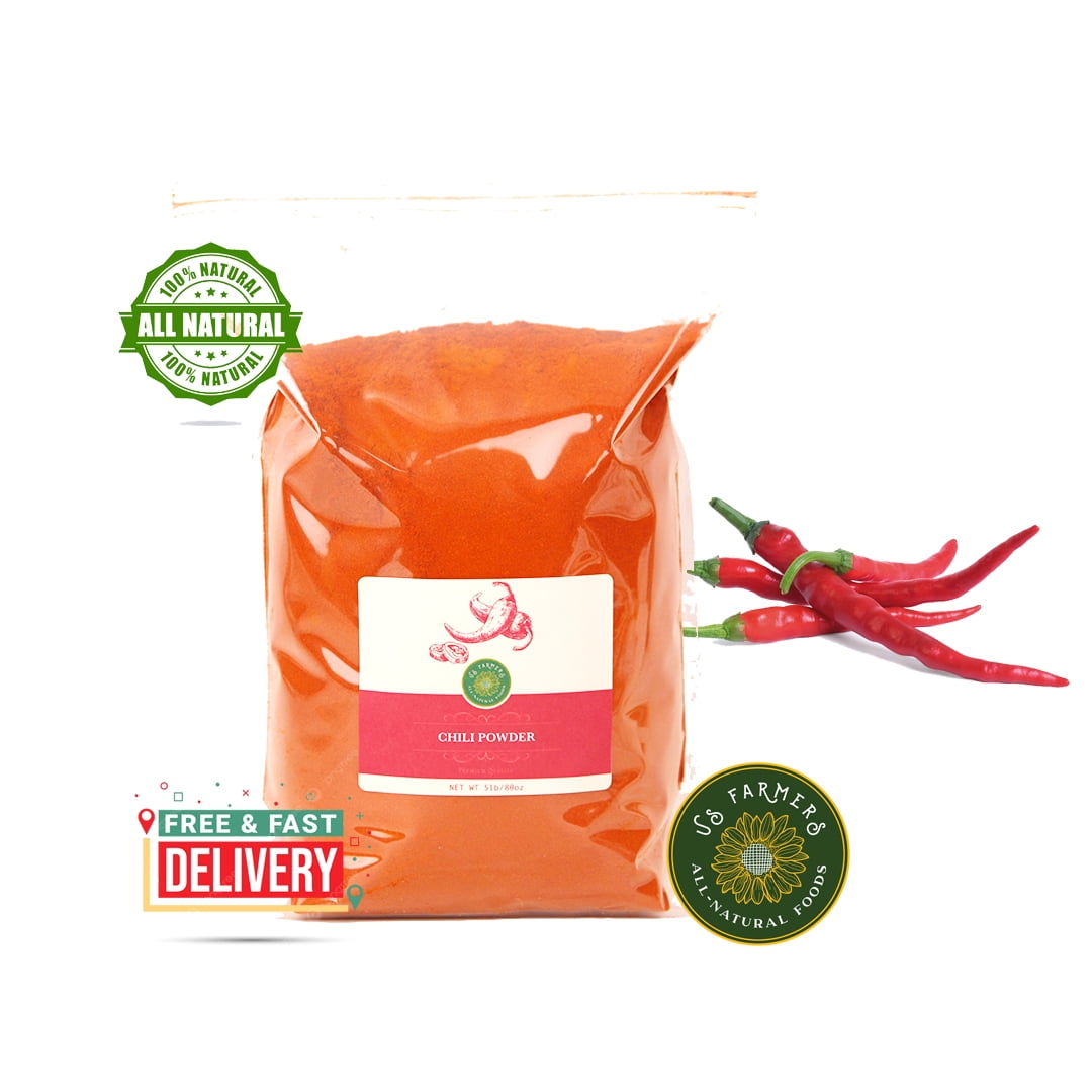 US Farmers Chili Powder Hot Spice Non-GMO Seasoning 5LB Plastic Bag ...