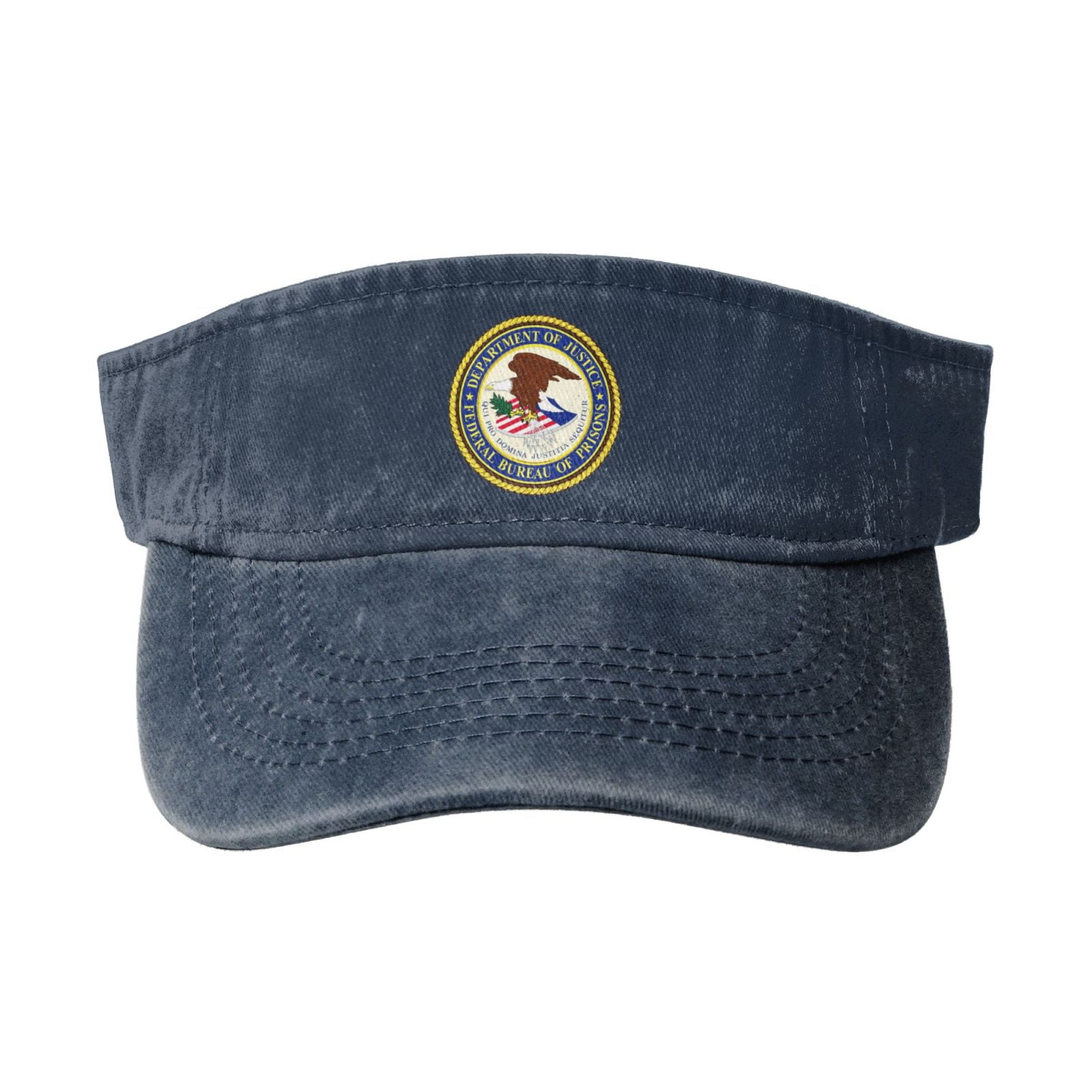 US Federal Bureau of Prisons Sun Visor Hats for Women Men Adjustable ...