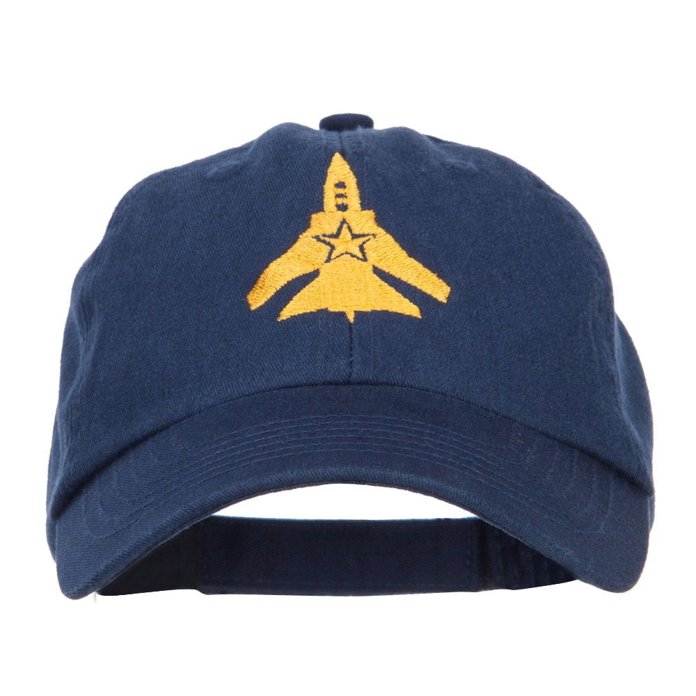 US Fighter Jet Embroidered Low Cap - Navy OSFM - Walmart.com