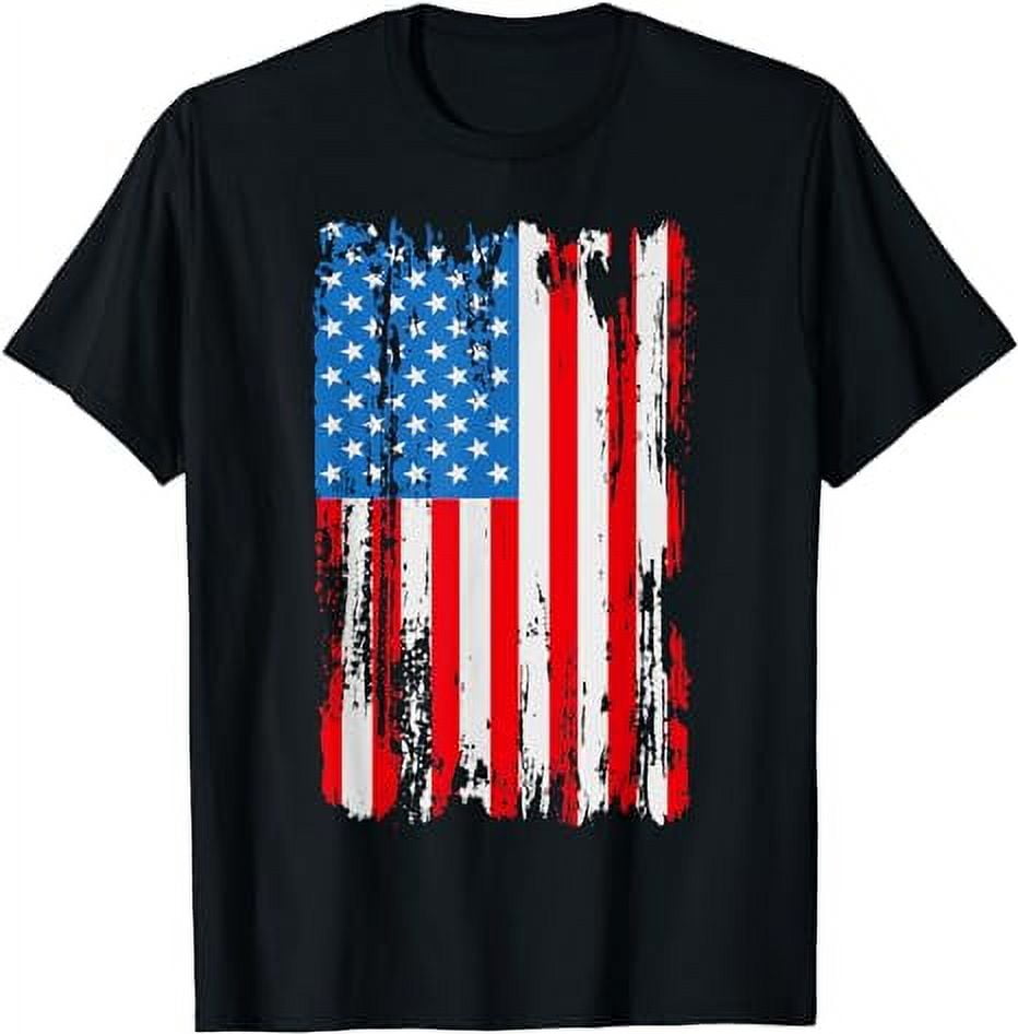 US Flag 4th of July USA Flag American Flag T-Shirt - Walmart.com