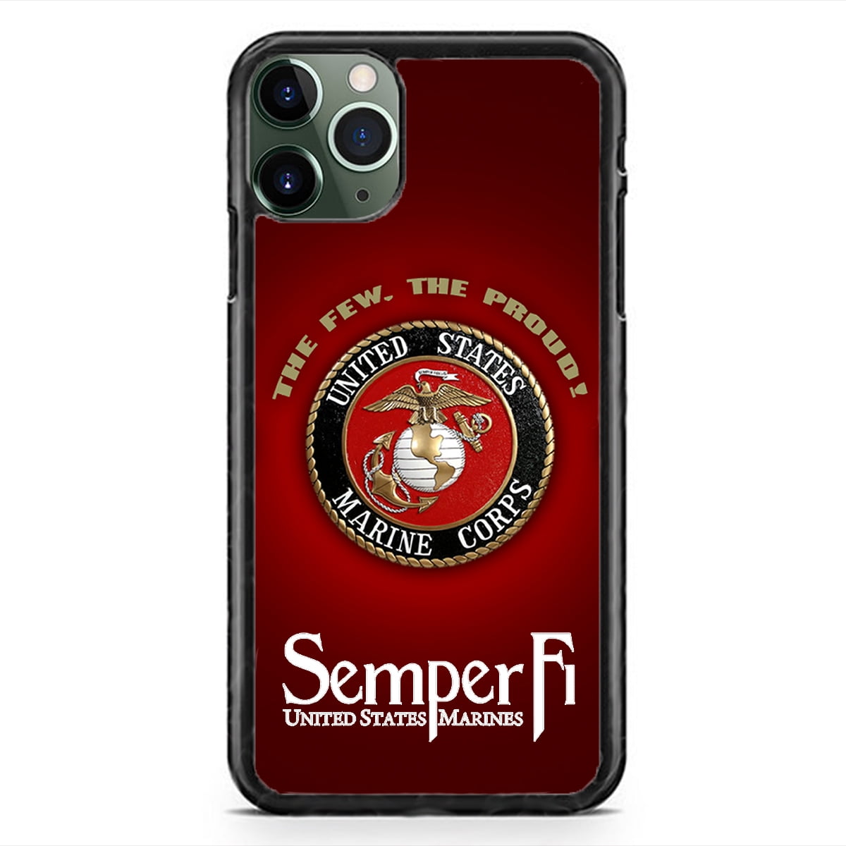 US Flag Armed Forces Military Soldier Slim Shockproof Hard Rubber ...