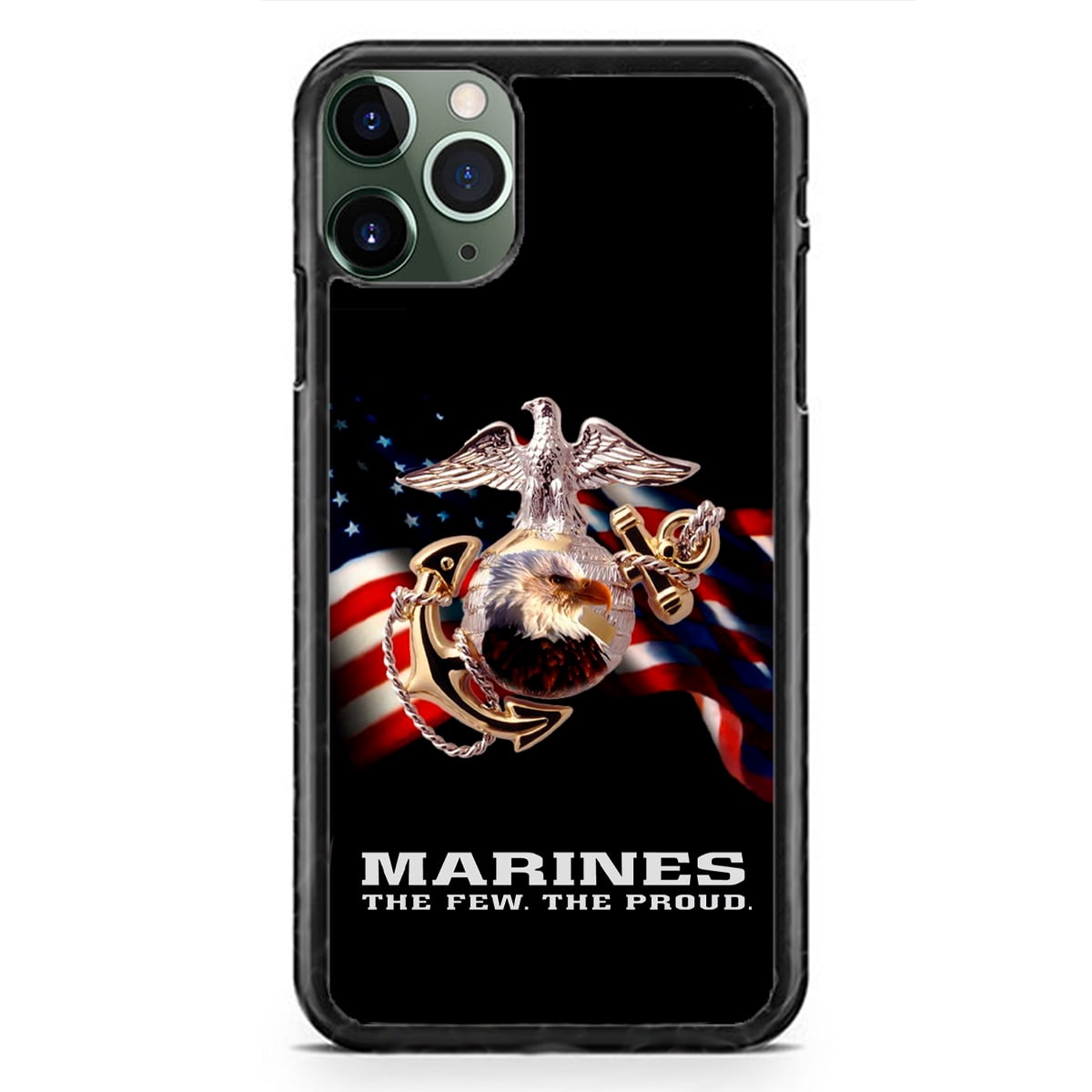 US Flag Armed Forces Pride Military Slim Shockproof Hard Rubber Custom ...