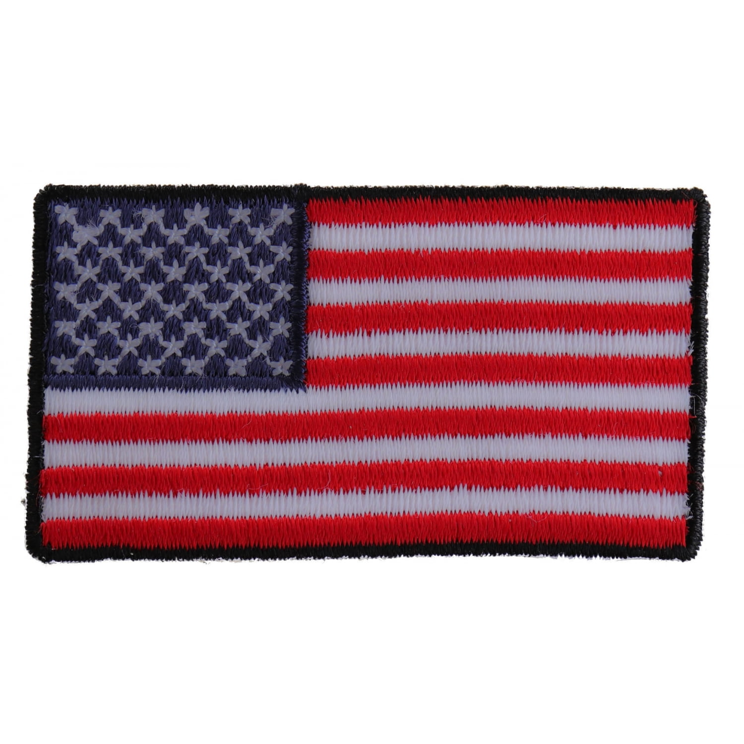 US Flag Patch Black Border 2.5 Inch - Walmart.com