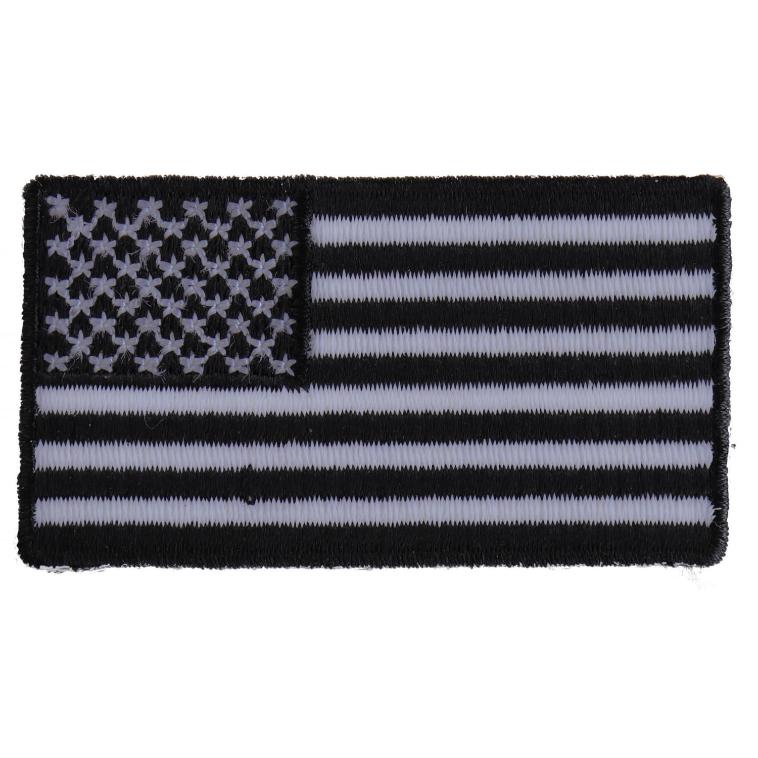 US Flag Patch Black and White 2.5 Inch - Walmart.com