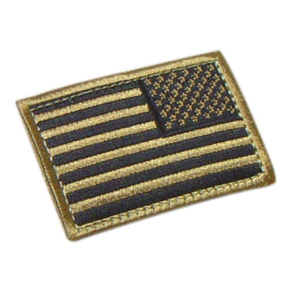 US Flag Patch Reverse Color- Tan - Walmart.com