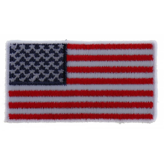 US Flag Patch White Border 2 Inch - Walmart.com