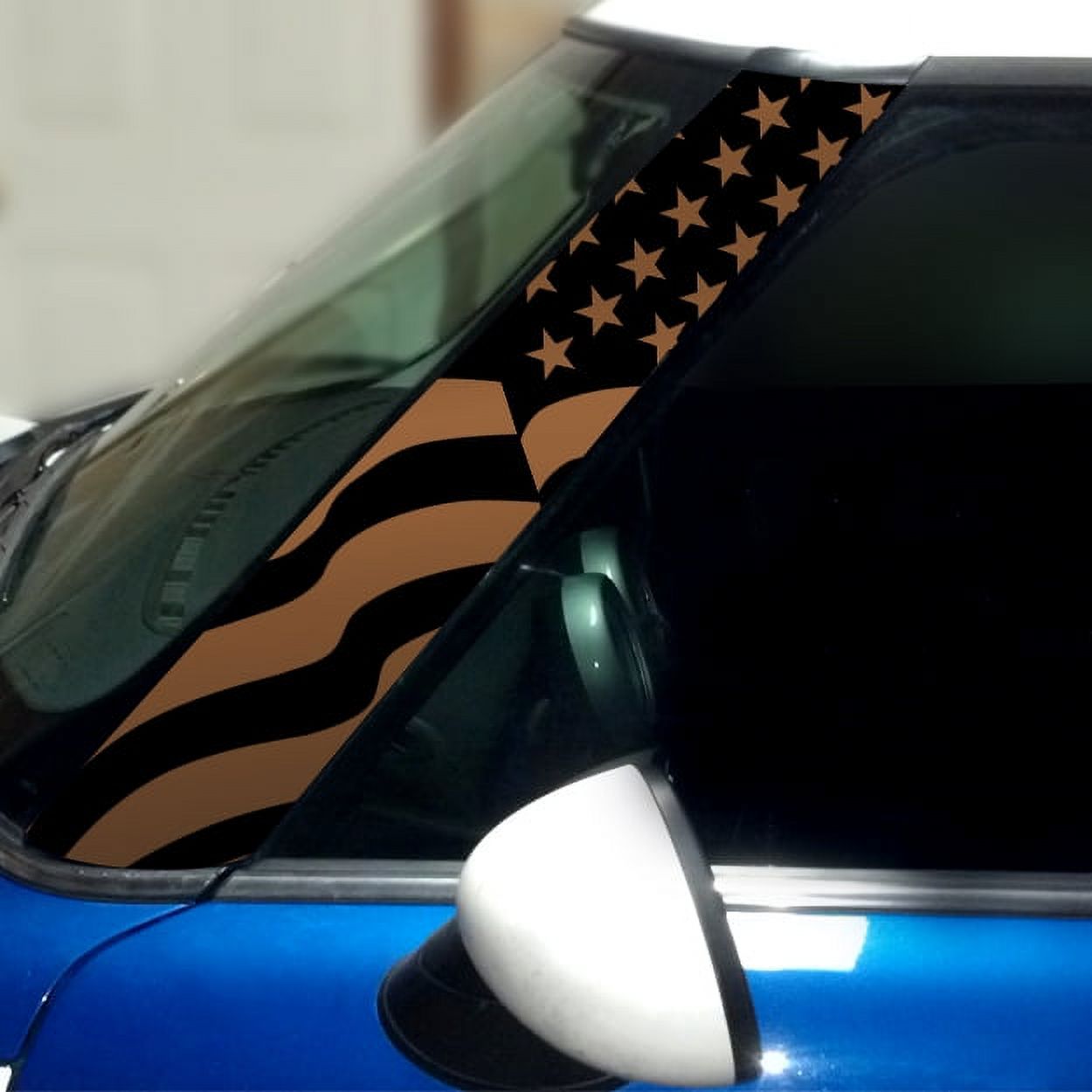 US Flag Pillar Vinyl Decals for 1st Gen MINI Cooper - Set of 2 - Choose ...