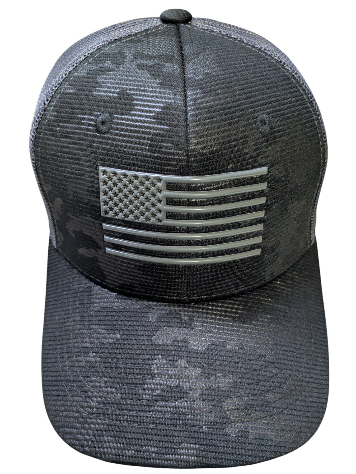 US Flag Tactical Mesh Back Baseball Cap, Black - Walmart.com