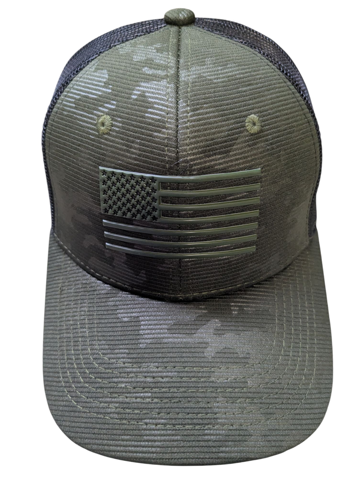 US Flag Tactical Mesh Back Olive Baseball Cap - Walmart.com