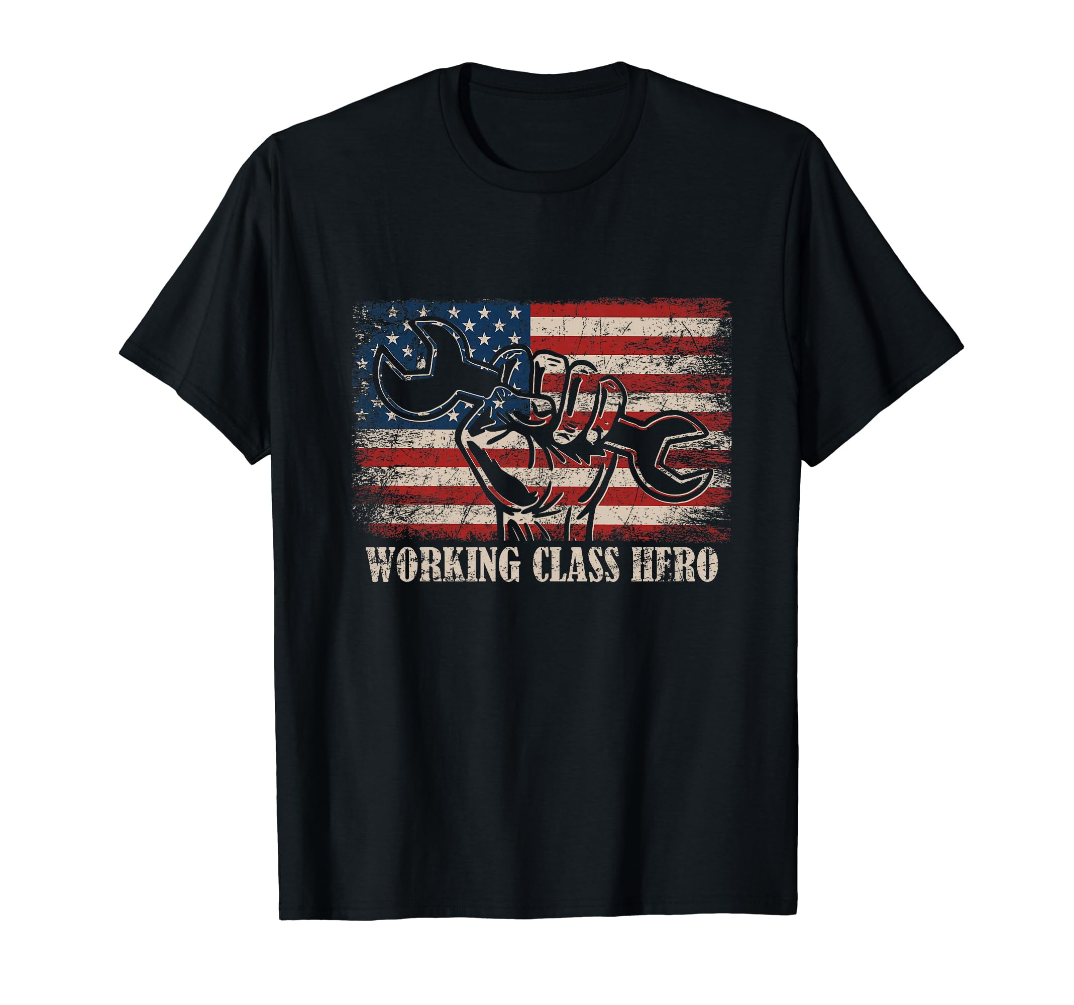 US Flag Worker Labor Day American Working Class Hero T-Shirt - Walmart.com