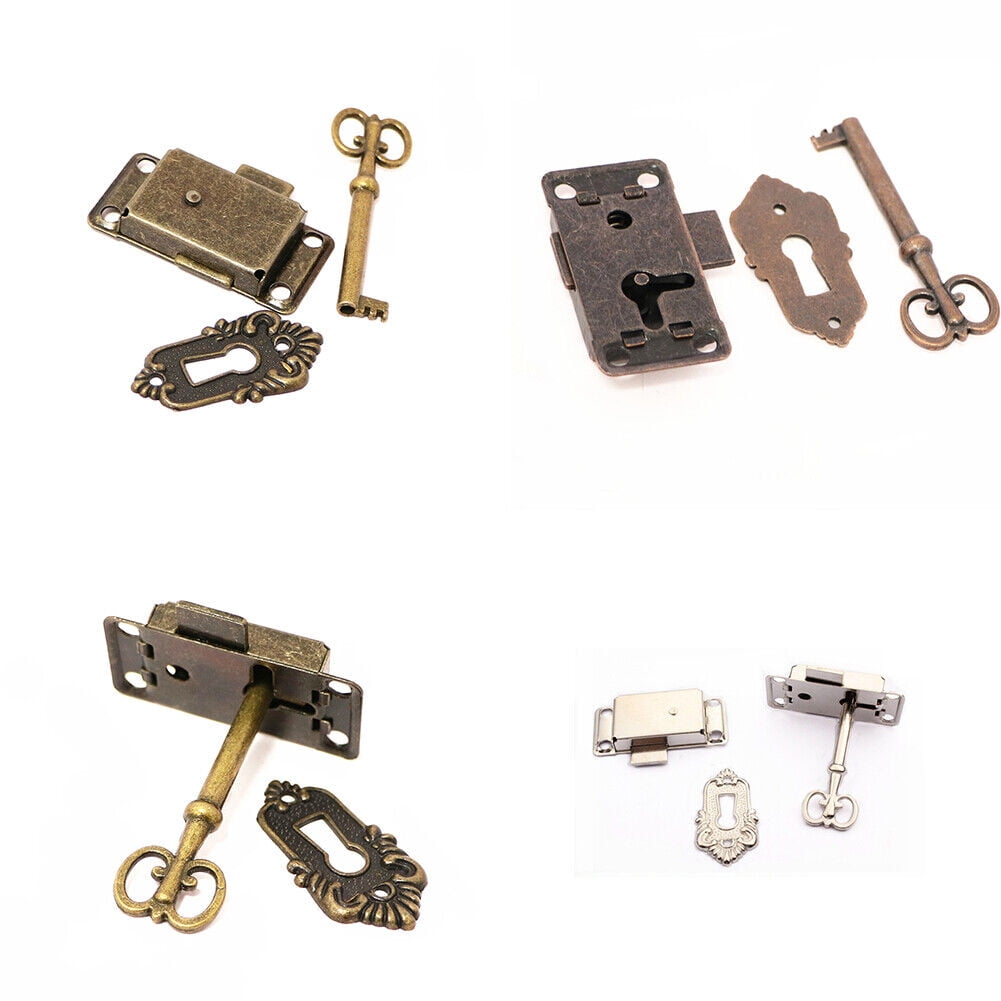 US Furniture Antique Cabinet Door Lock Set with Key - Walmart.com