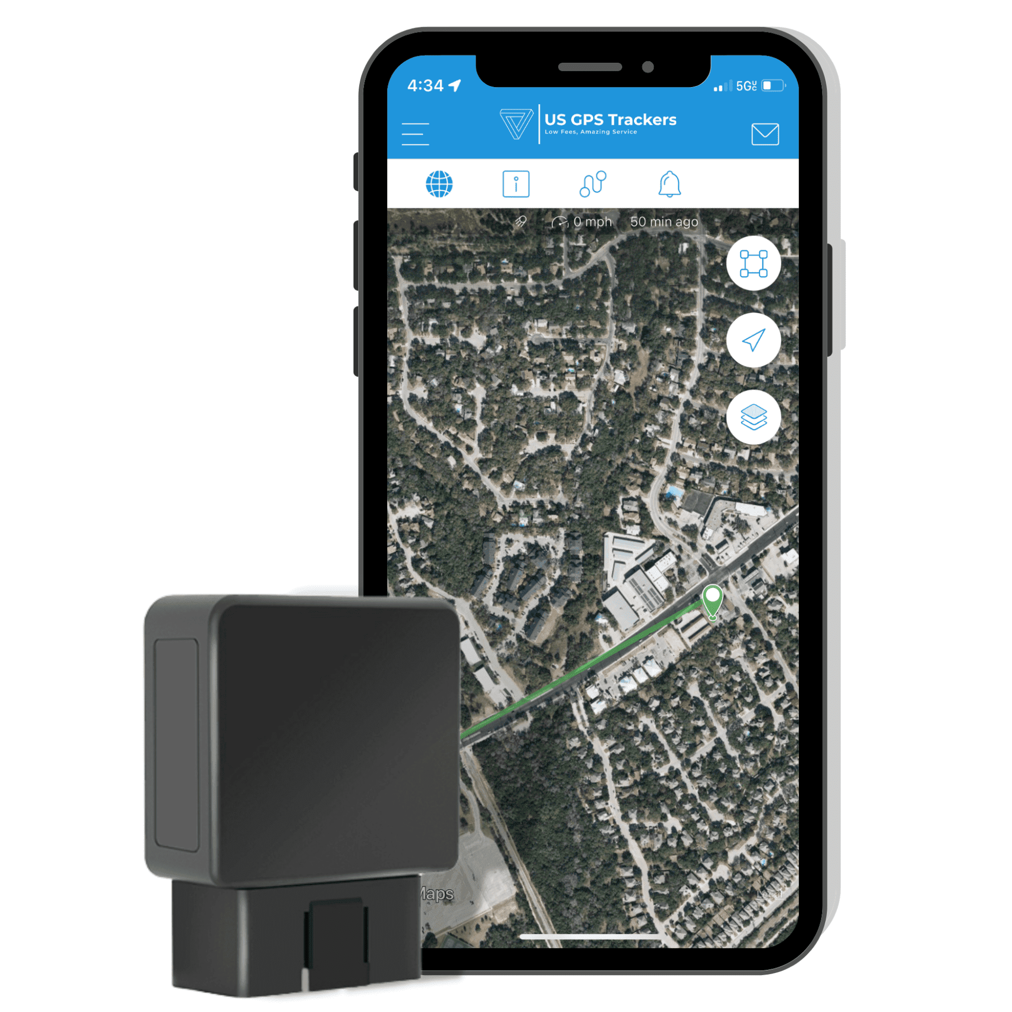 US GPS Trackers OBD 2 4G LTE Car Tracker, Monthly Subscription, Vehicle ...