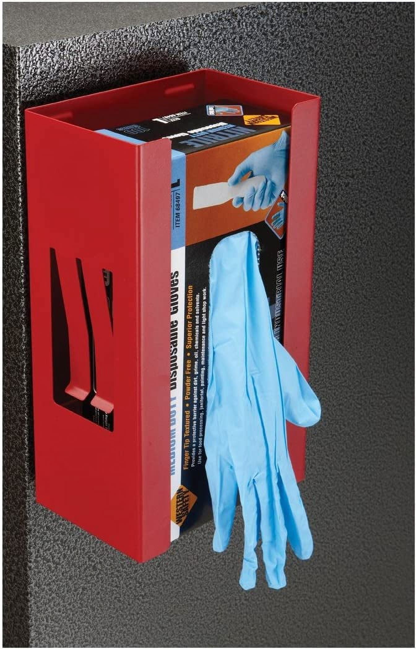 US General Red Modern Rectangular Plastic Magnetic Glove or Tissue ...