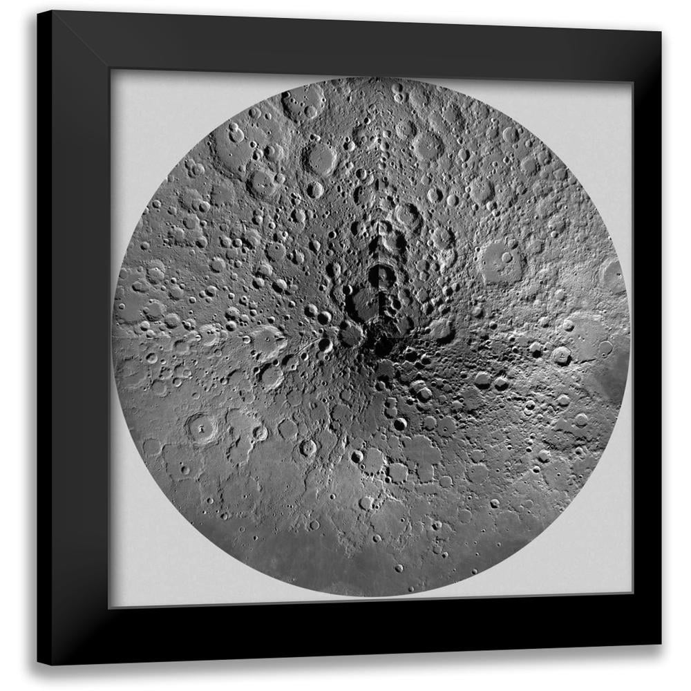 US Geological Survey 12x12 Black Modern Framed Museum Art Print Titled ...