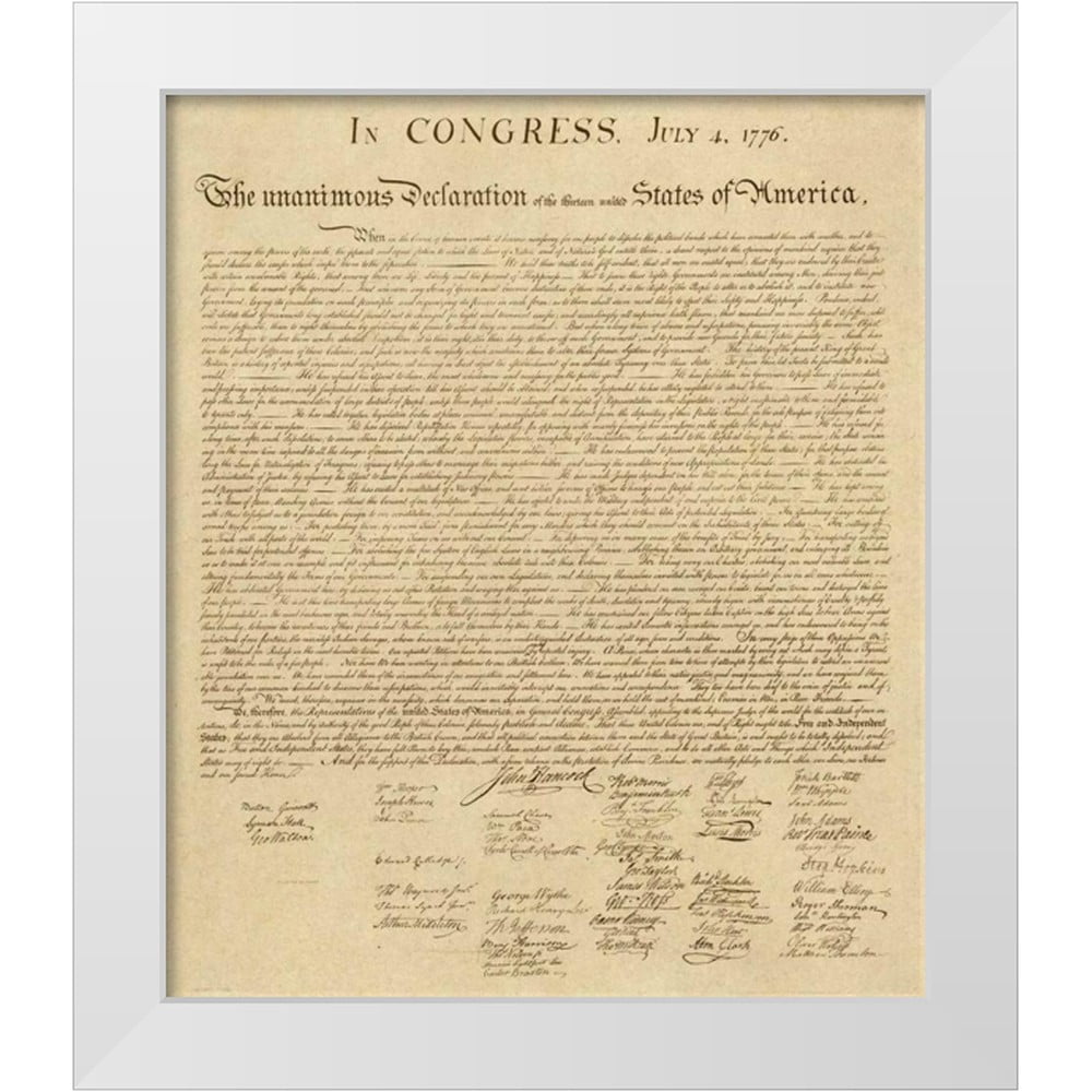 US Government 15x17 White Modern Wood Framed Museum Art Print Titled ...