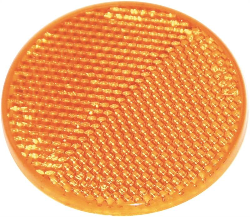US Hardware RV-658C Safety Reflector, Amber Reflector, Plastic ...