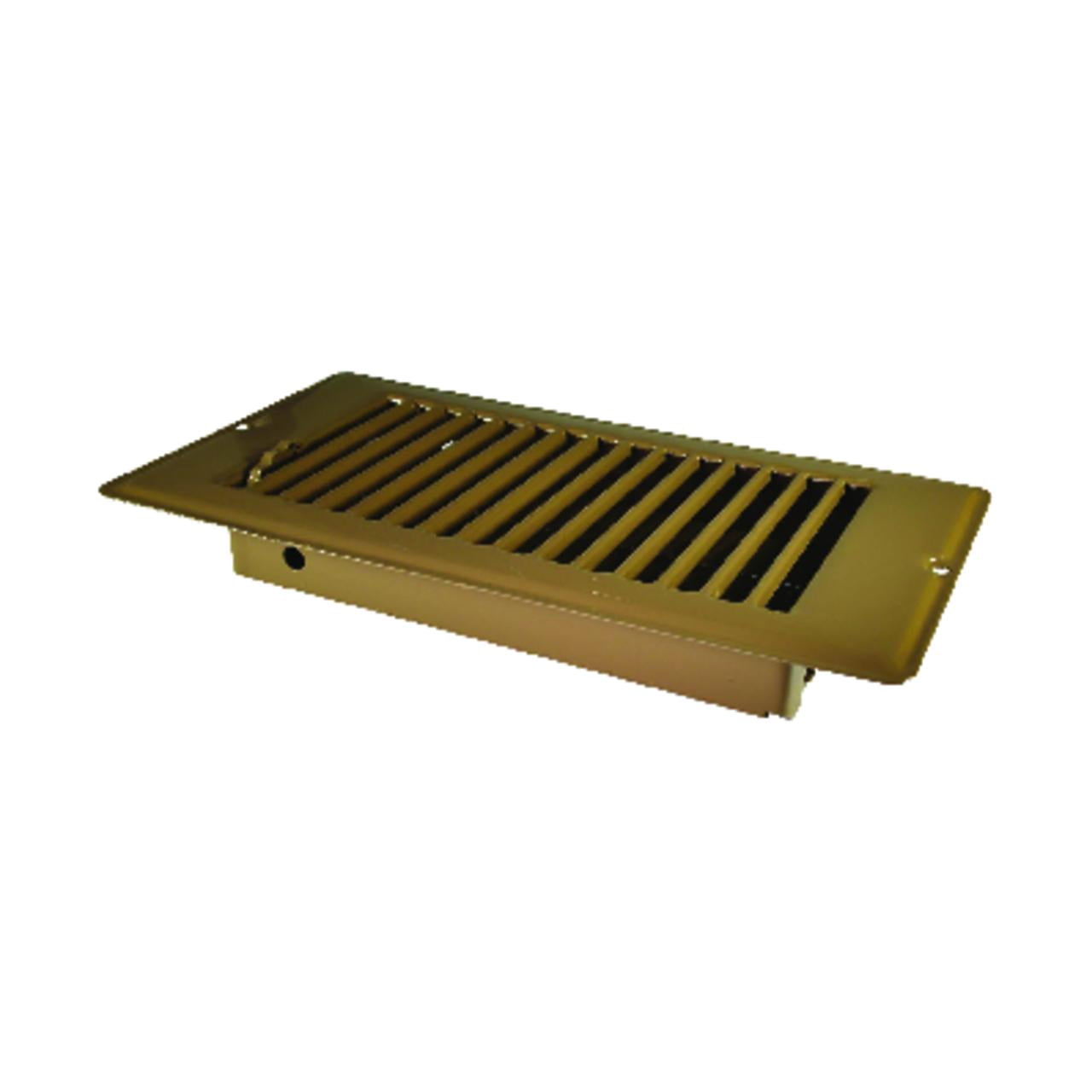 US Hardware Deluxe RV Floor Register, 4x8 in, Steel, Brown - Walmart.com