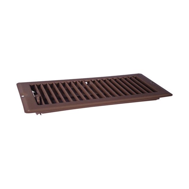 US Hardware V-103B Floor Register, 11/16 in L, Steel, Brown - Walmart ...