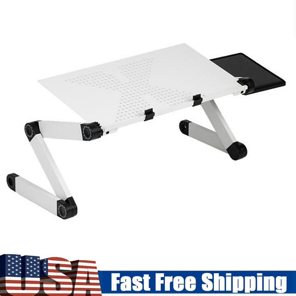 [US IN STOCK] Adjustable Laptop Stand Lap Desk for Bed Couch with Mouse ...