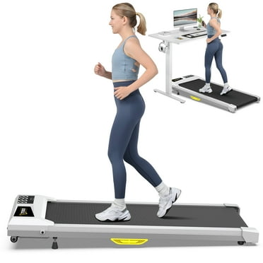 2-in-1 Under Desk Incline Treadmill, Walking Pad, Slim Jogging Machine ...