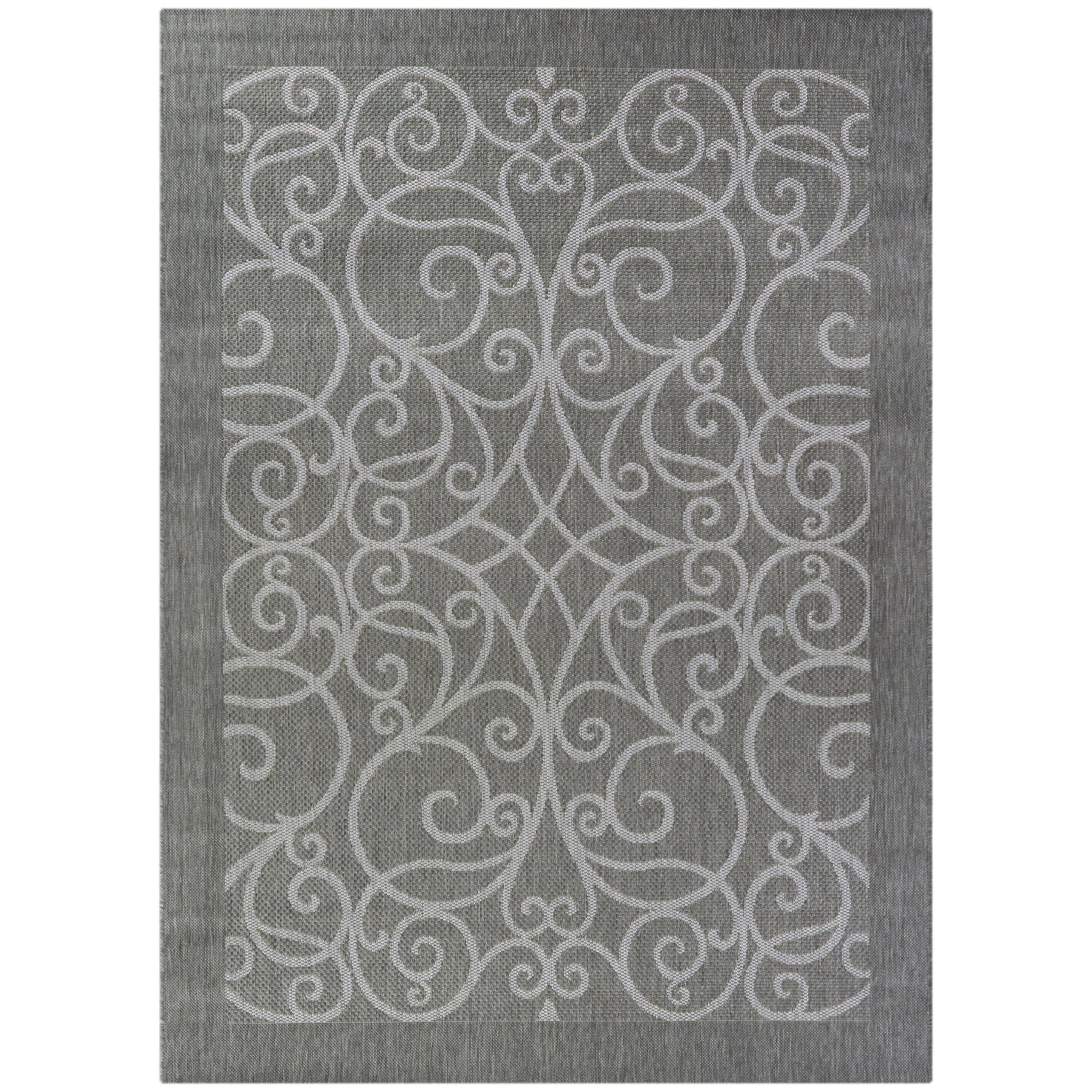 US, Inc Signature Home Redmond Grey Polypropylene Indoor/Outdoor Area ...