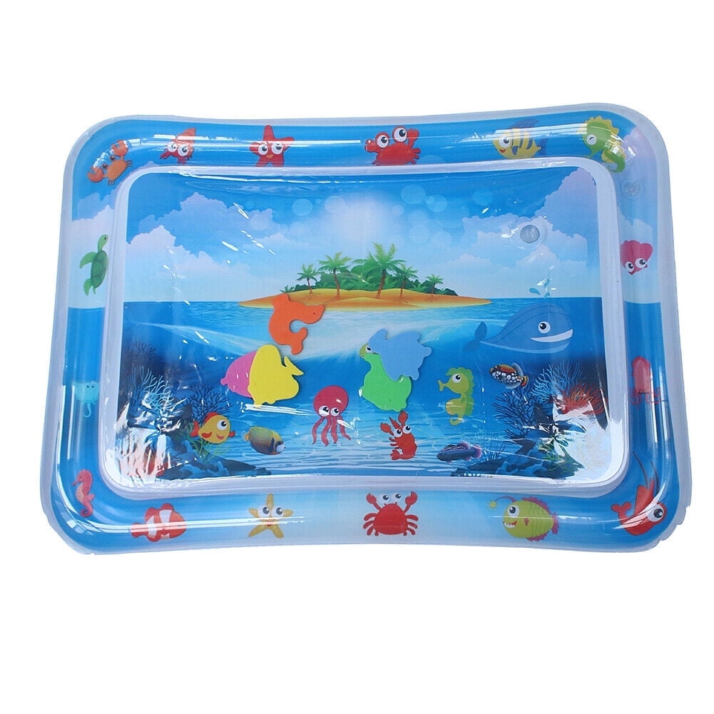 US Inflatable Tummy Time Premium Infant Water Mat Strengthen Baby ...