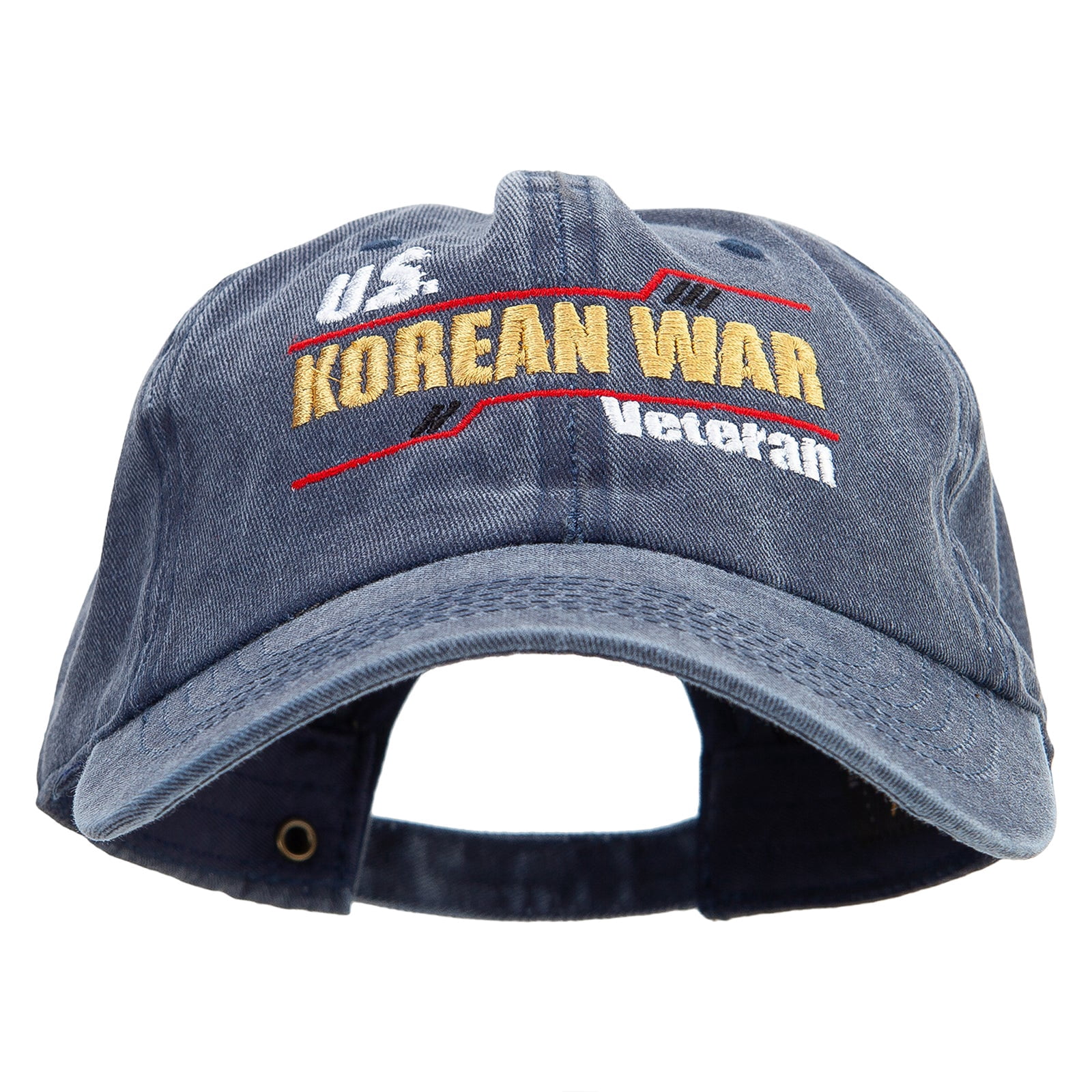 US Korean War Veteran Cotton Twill Premium Pigment Dyed Cap - Navy OSFM ...