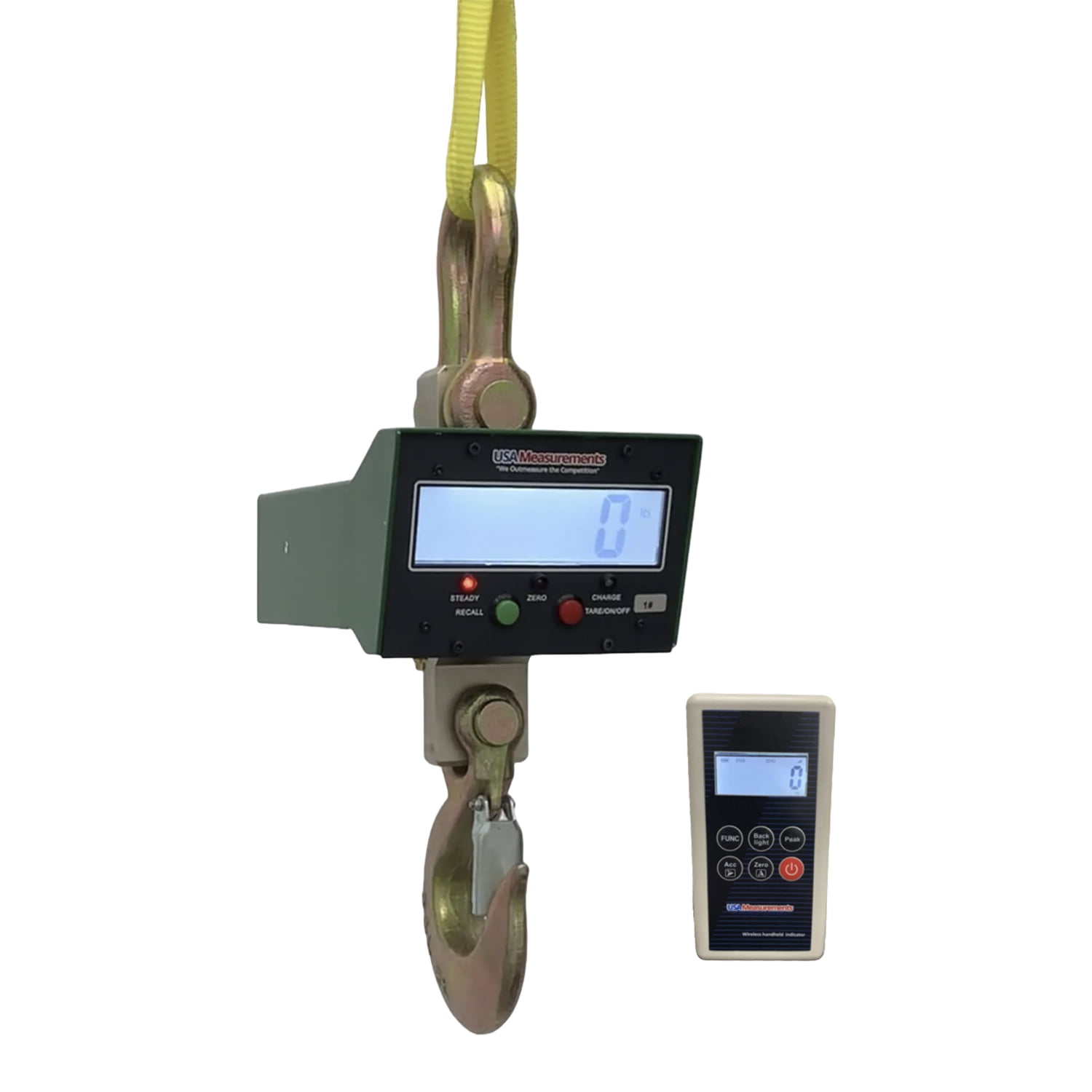 Wireless 10,000 lb Heavy Duty Crane Scale LCD with Remote and 300 ft ...