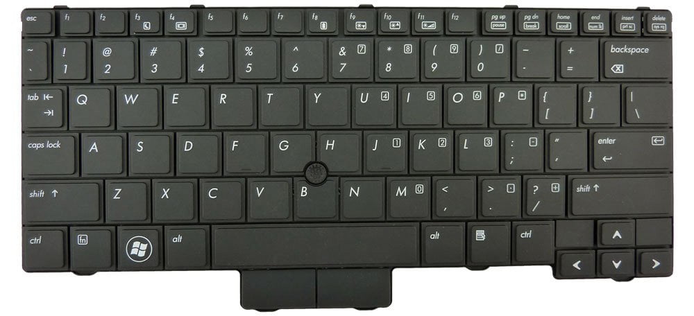 US Layout Black Keyboard for HP EliteBook 2540p series laptop ...