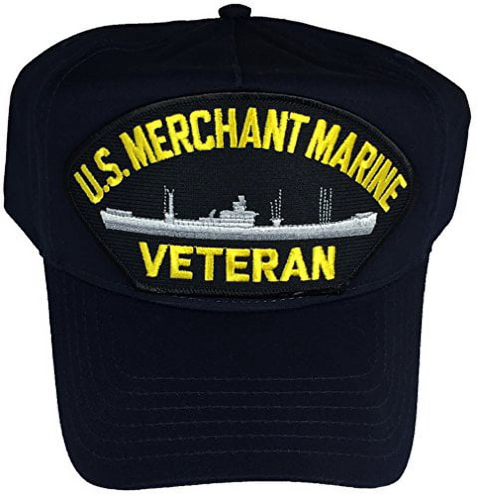 US MERCHANT MARINE VETERAN Hat - NAVY BLUE - Veteran Owned Business ...