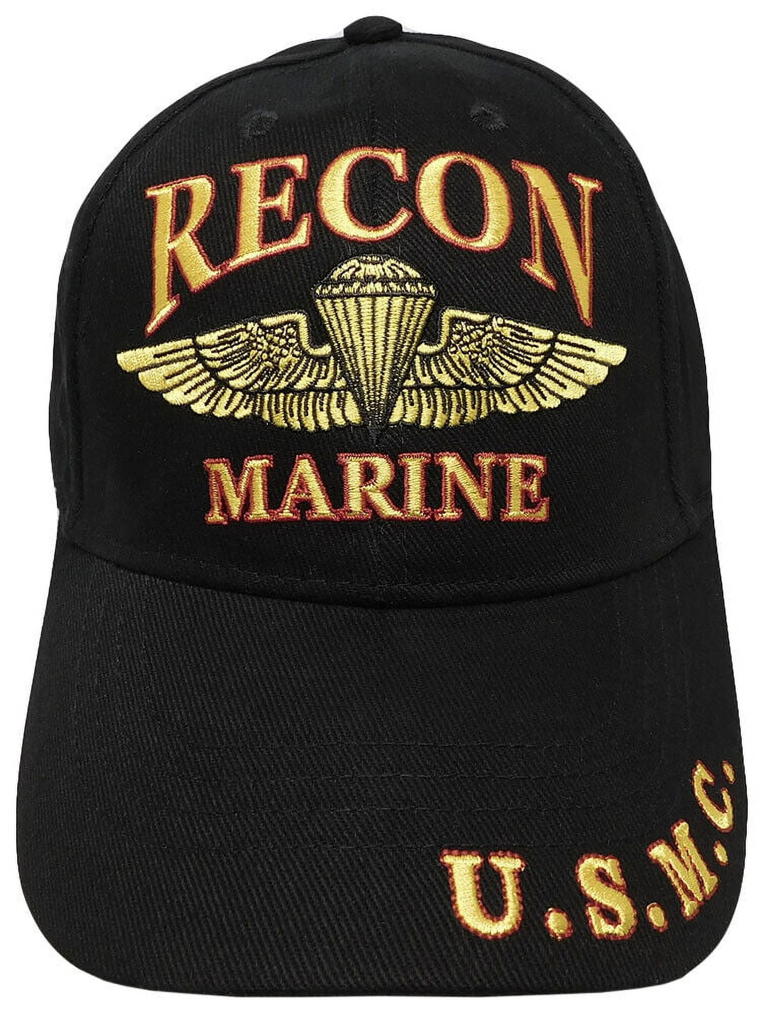 US MILITARY EMBROIDERED BALL CAP HAT MARINE 1ST RECON SEMPER FI ...